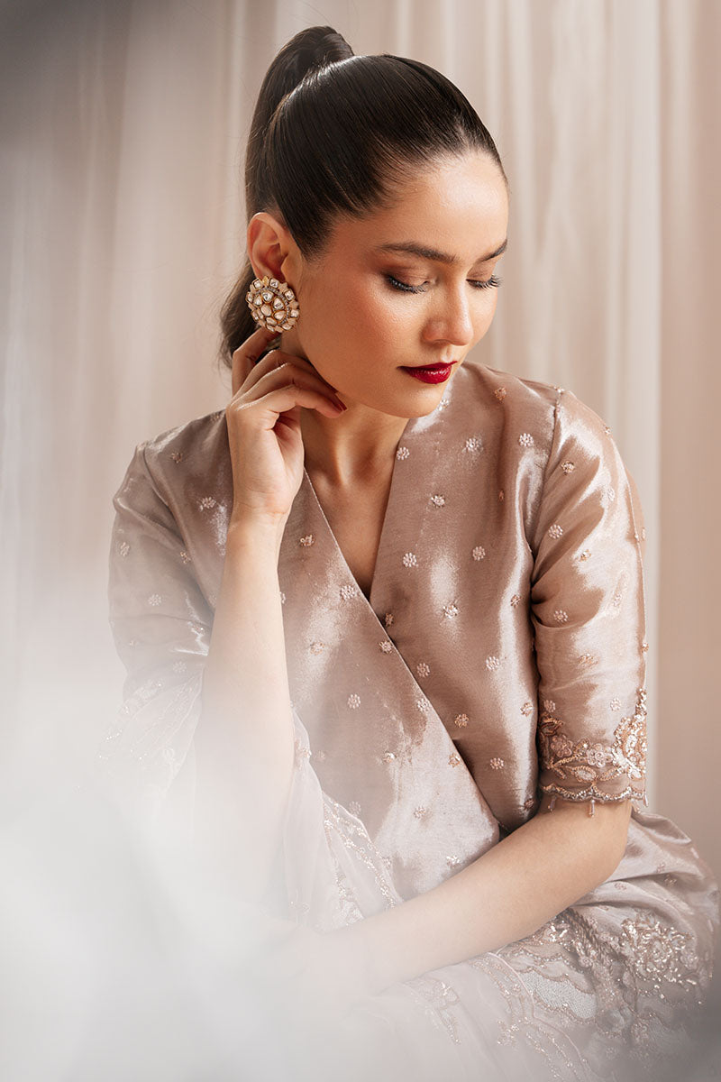 ROSETTE DREAM-4 PIECE EMBROIDERED SILK SUIT – Cross Stitch Intl