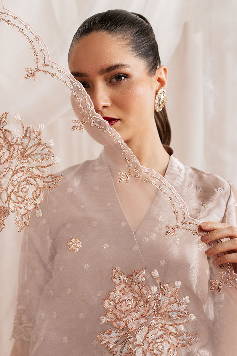 ROSETTE DREAM-4 PIECE EMBROIDERED SILK SUIT – Cross Stitch Intl